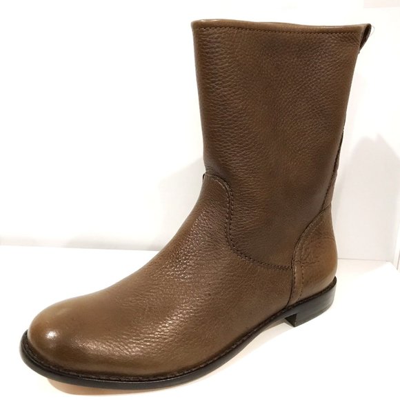 Coach | Shoes | Coach Callan Pebble Leather Mid Calf Boot Woman | Poshmark